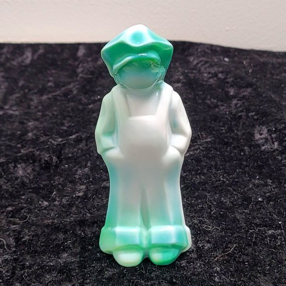 Mosser Glass | Art | Vintage Mosser Green Slag Glass Josh Figure | Poshmark